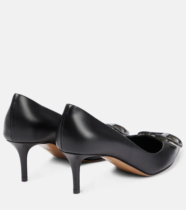Valentino Garavani Vlogo Leather Pumps