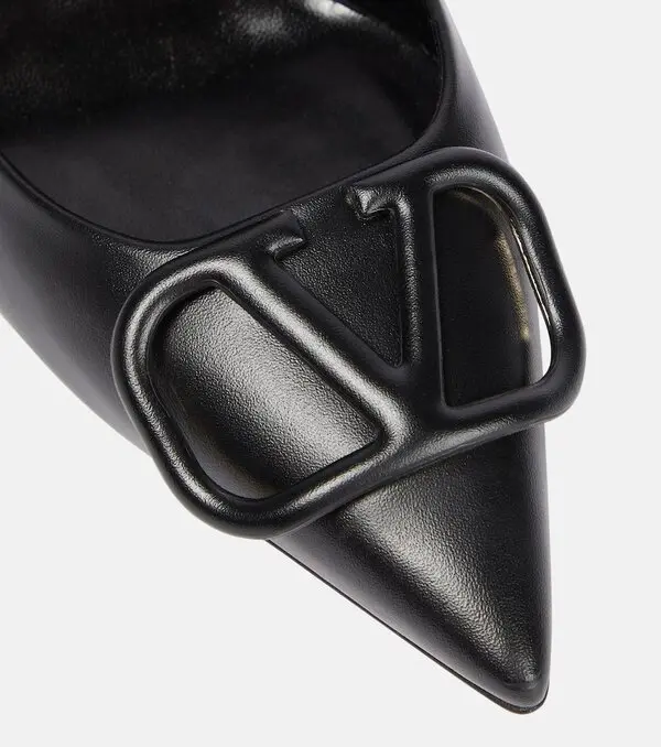 Valentino Garavani Vlogo Leather Pumps