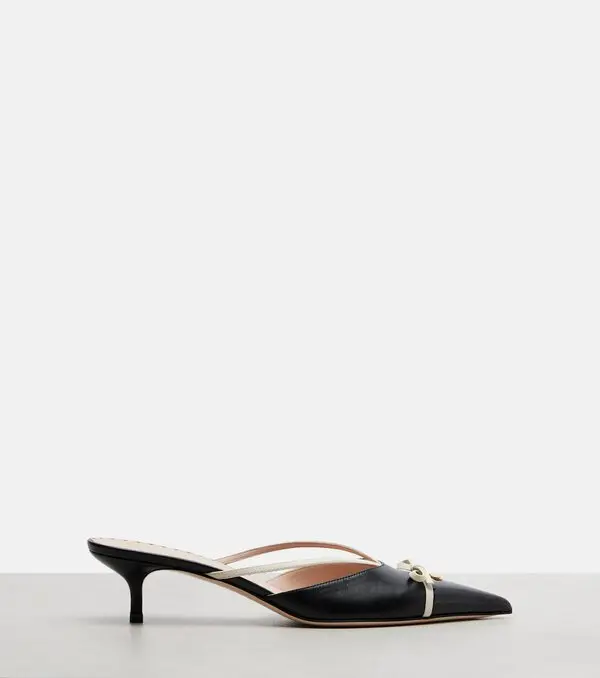 Valentino Garavani Vlogo Leather Pumps