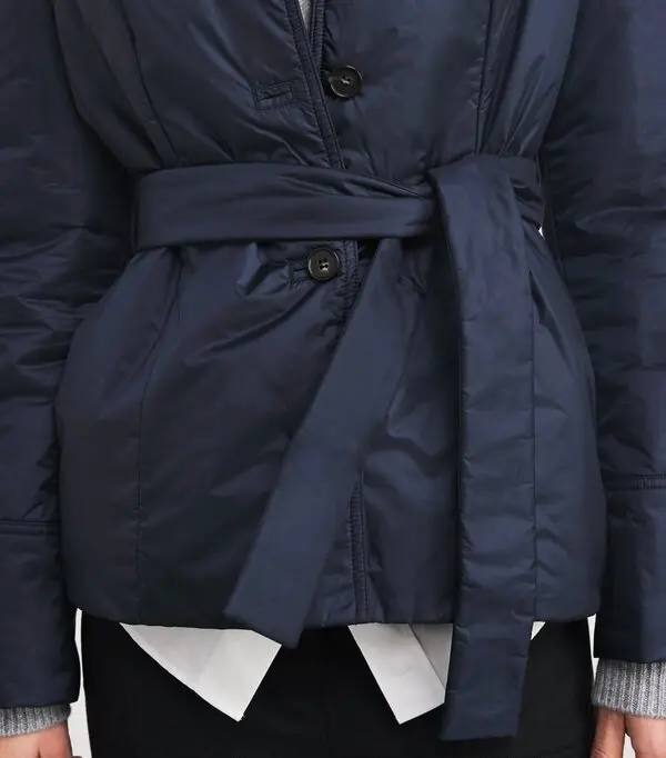 Max Mara Padded Belted Jacket - Blue