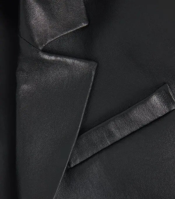 FRAME Leather Blazer