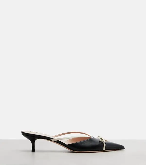 Valentino Garavani Vlogo Leather Pumps