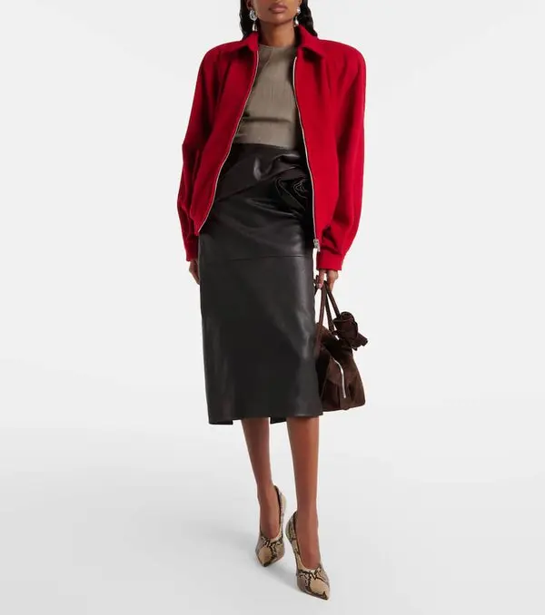 Magda Butrym Wool Bomber Jacket