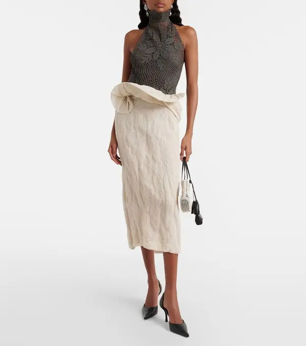 Magda Butrym Crochet Cotton Top
