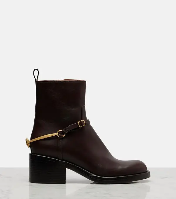 Chloé Dakota 60 Leather Ankle Boots