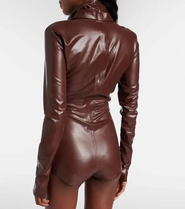 MUGLER Draped Bodysuit