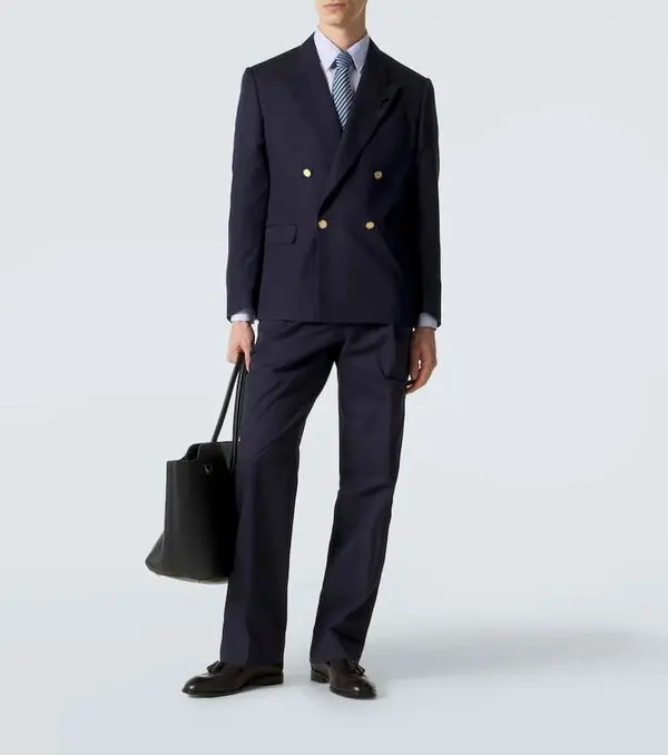 LARDINI Wool, Cashmere, And Silk Blazer