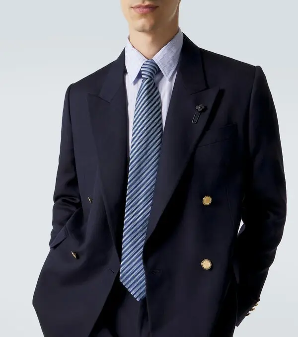LARDINI Wool, Cashmere, And Silk Blazer