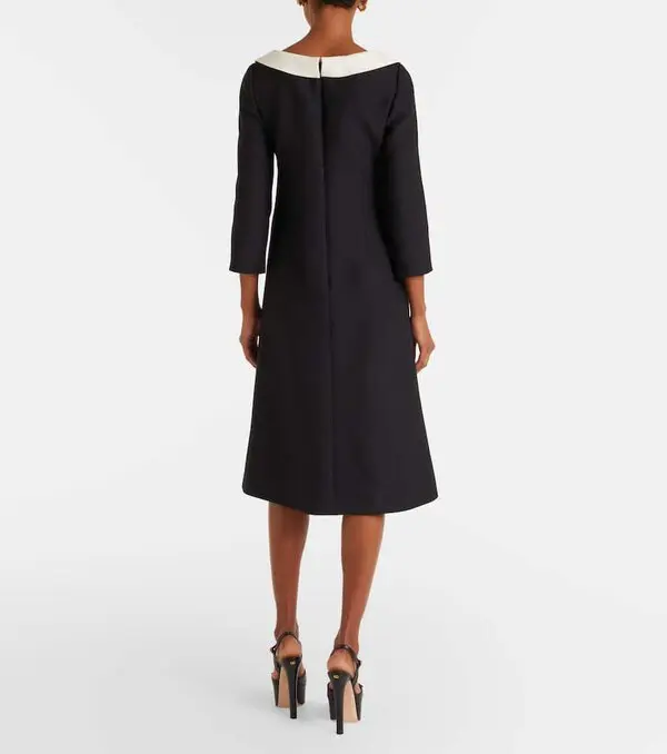 Valentino Garavani Crepe Couture Midi Dress
