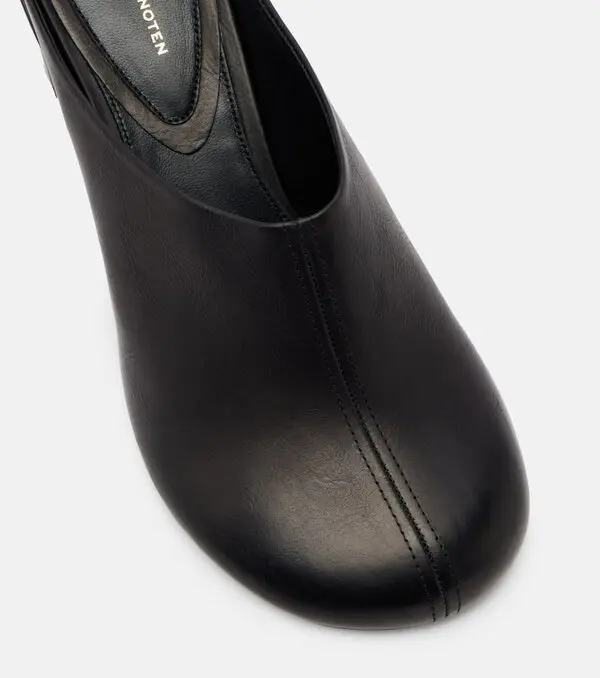 Dries Van Noten Leather Heeled Mules