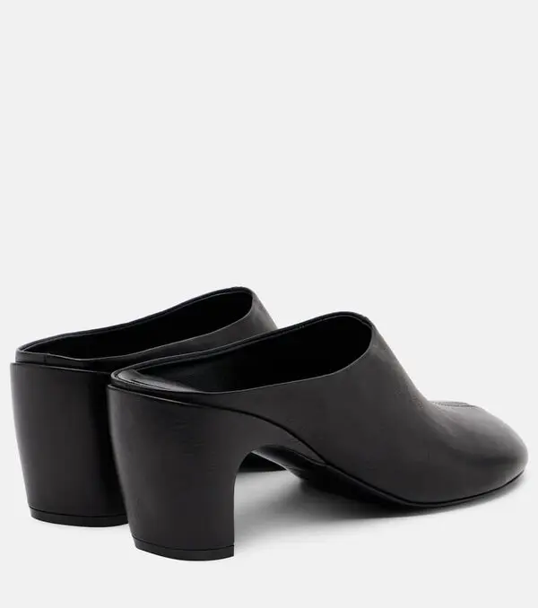 Dries Van Noten Leather Heeled Mules