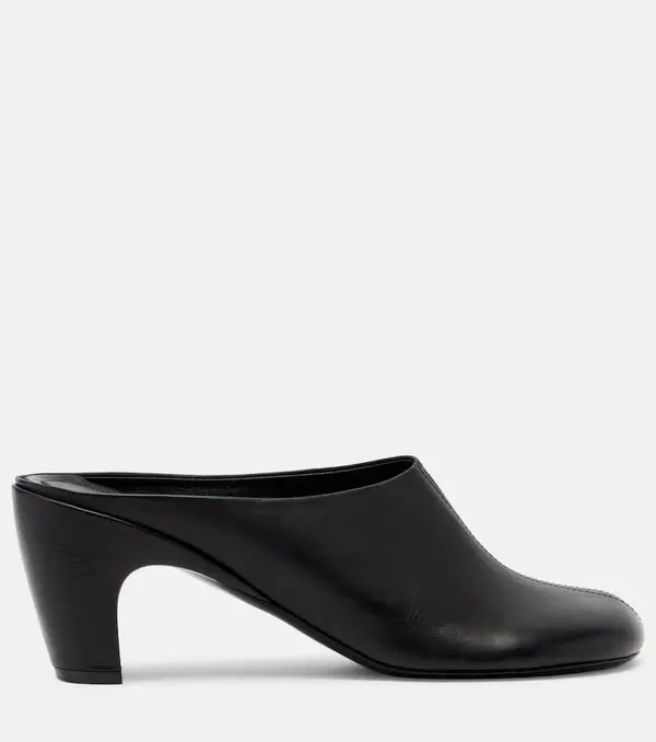 Dries Van Noten Leather Heeled Mules