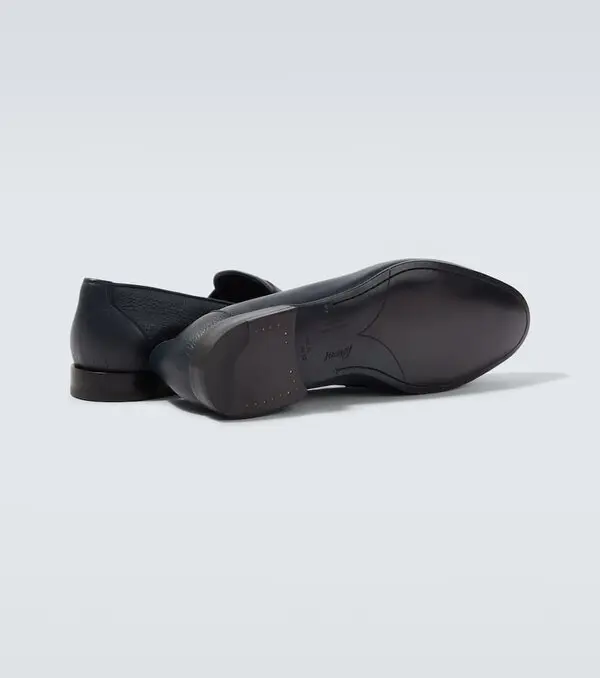 Brioni Leather Penny Loafers