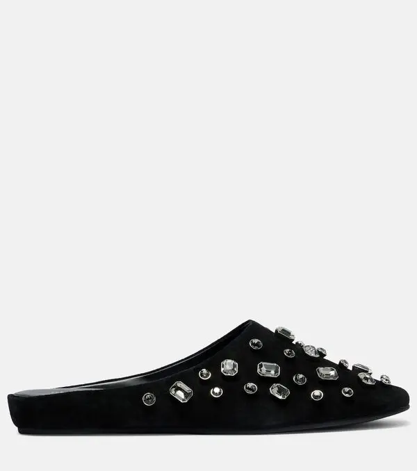 Veronica Beard Narcisa Crystal-embellished Mules