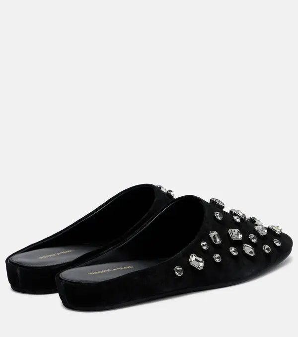 Veronica Beard Narcisa Crystal-embellished Mules