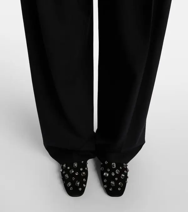Veronica Beard Narcisa Crystal-embellished Mules
