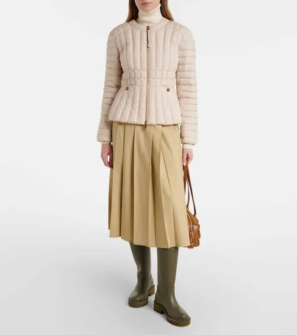 Moncler Menthe Down Jacket - Beige