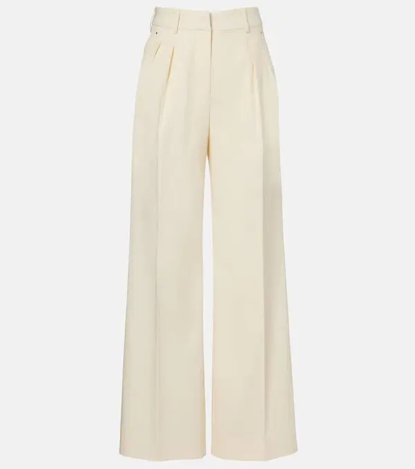 Moncler Wide-leg Cotton Pants