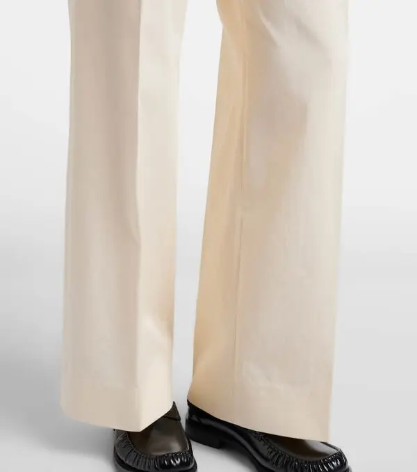 Moncler Wide-leg Cotton Pants