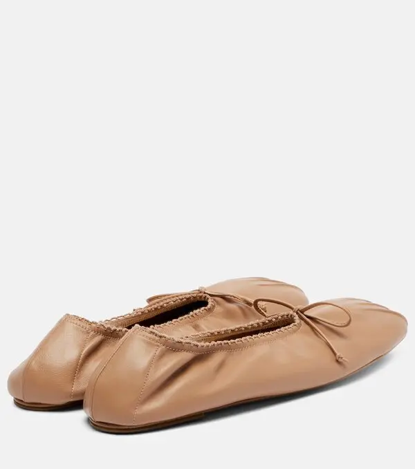 Magda Butrym Leather Ballerinas
