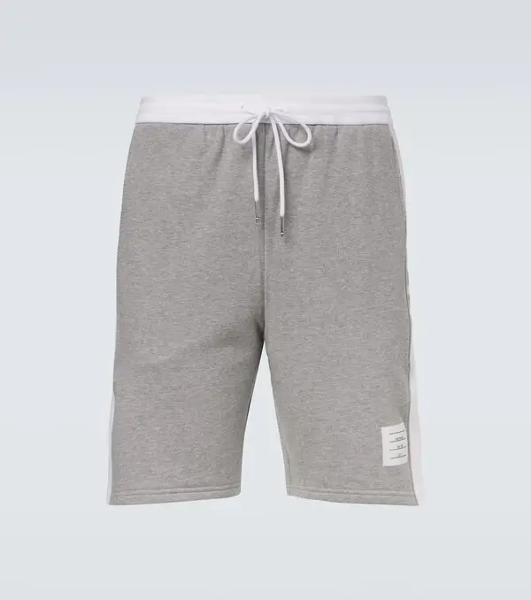 Thom Browne 4-bar Cotton Jersey Shorts