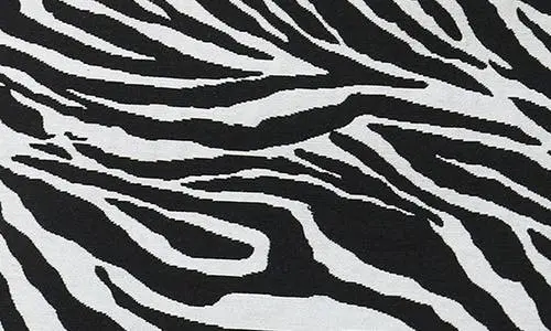 Naked Wardrobe Jacquard Zebra Stripe Mini Skirt