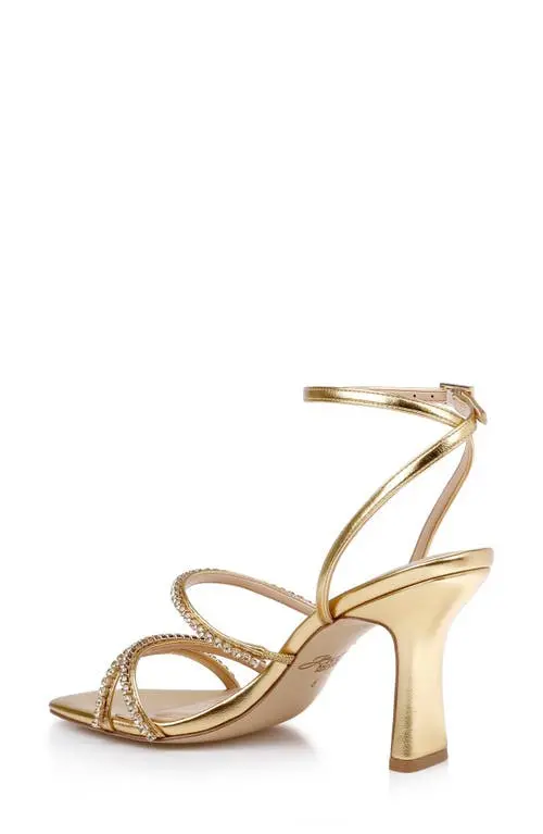 Badgley Mischka Paulette Ankle Strap Sandal - Gold Metallic