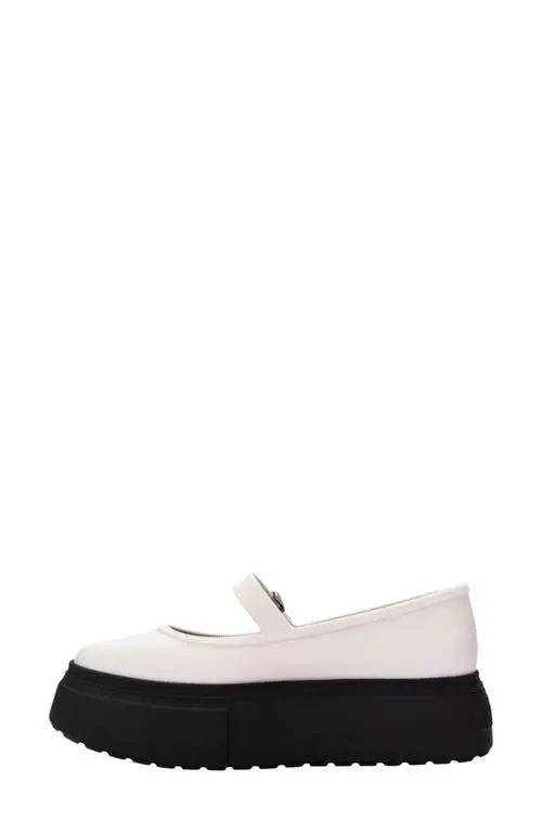 Melissa Soft Ballerina Platform Mary Jane - Black/white