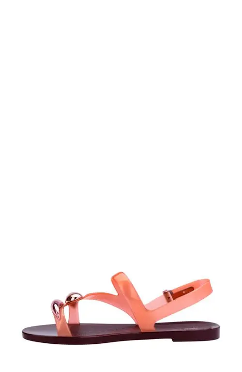 Melissa Iris Slingback Sandal - Burgundy/orange
