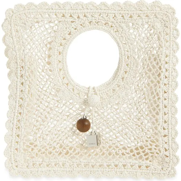 Jacquemus Small Spiaggia Square Lace Bag