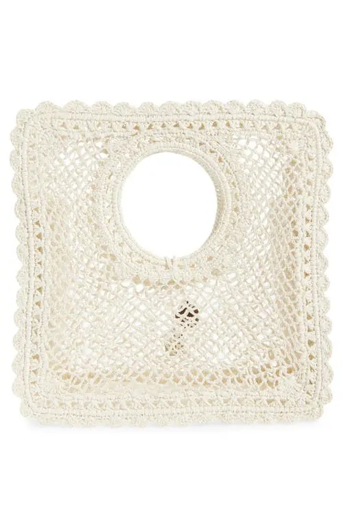 Jacquemus Small Spiaggia Square Lace Bag
