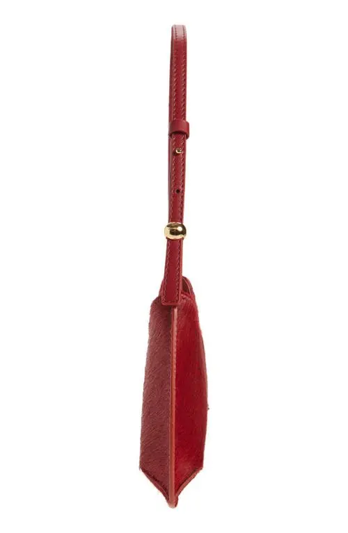 Jacquemus Le Bisou Calf Hair Bag - Dark Red 480