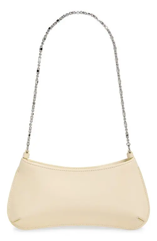 Jacquemus Le Petit Bisou Chaine Patent Shoulder Bag - Light Ivory 115