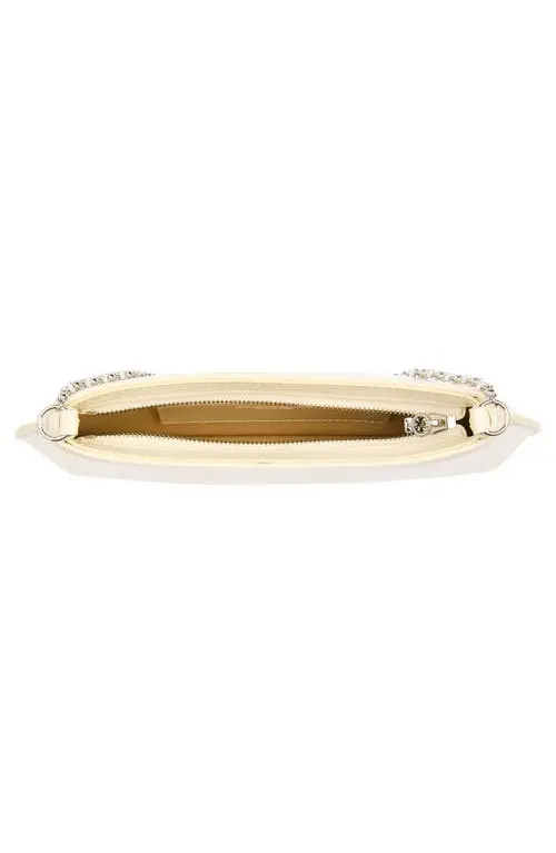 Jacquemus Le Petit Bisou Chaine Patent Shoulder Bag - Light Ivory 115