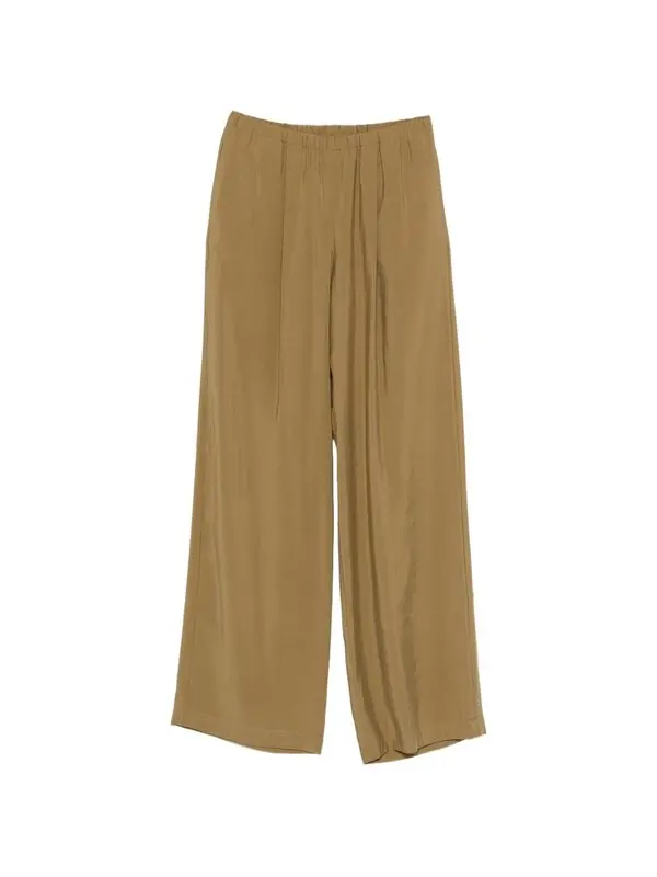 ALYSI Wide-leg Trousers - Green