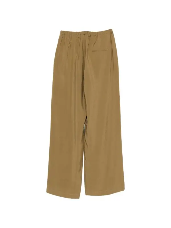 ALYSI Wide-leg Trousers - Green