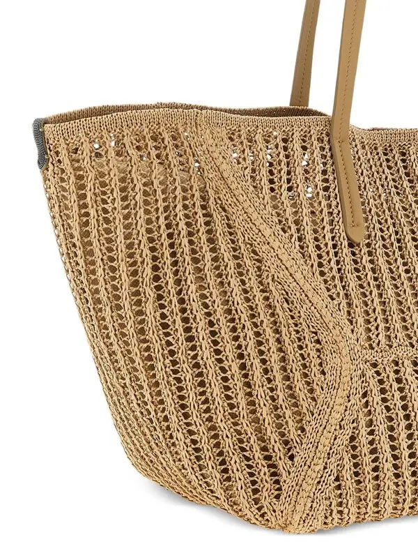 Brunello Cucinelli Raffia Tote Bag