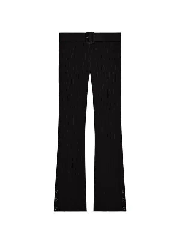 COURREGES Ribbed Knitted Capri Trousers