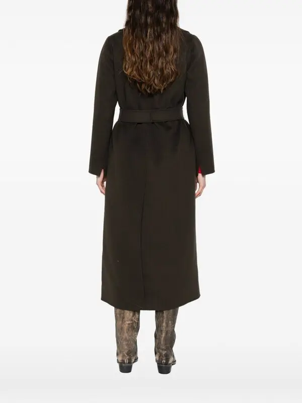 Max Mara Wool Long Coat - Green