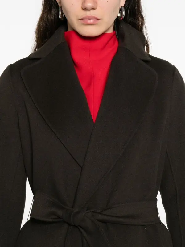 Max Mara Wool Long Coat - Green