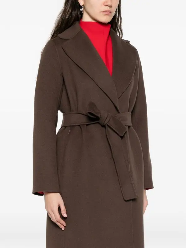 Max Mara Wool Long Coat - Brown