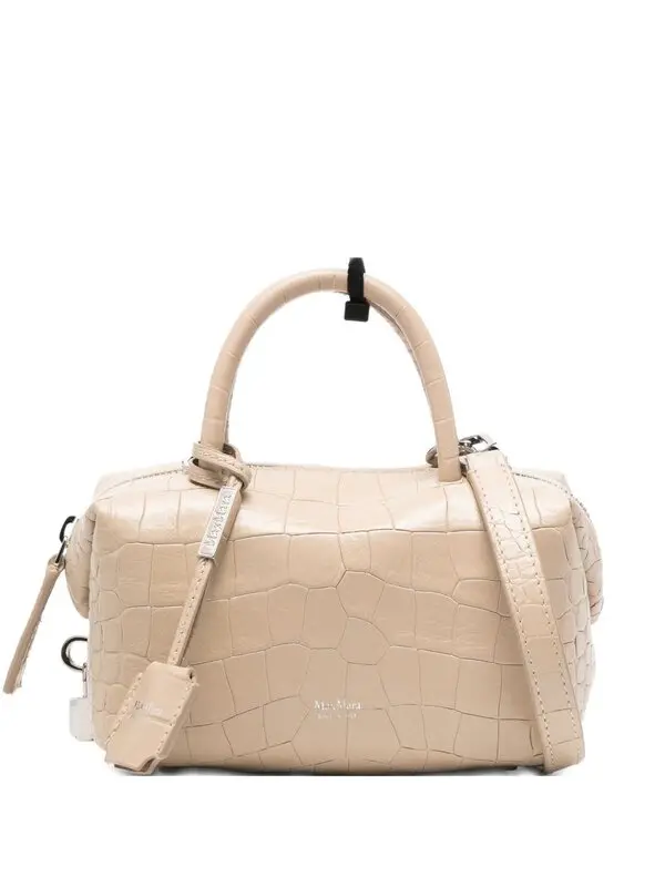Max Mara Leather Handbag - Grey