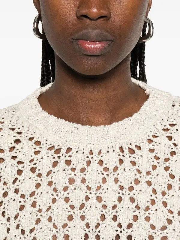 Fabiana Filippi Crewneck Sweater - White