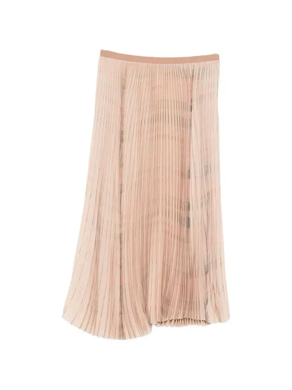 Fabiana Filippi Long Pleated Skirt - Beige