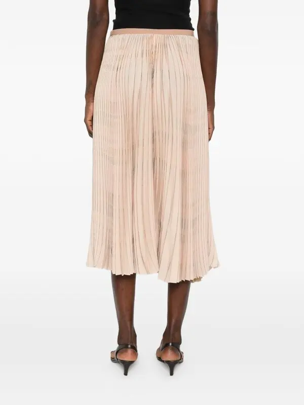 Fabiana Filippi Long Pleated Skirt - Beige