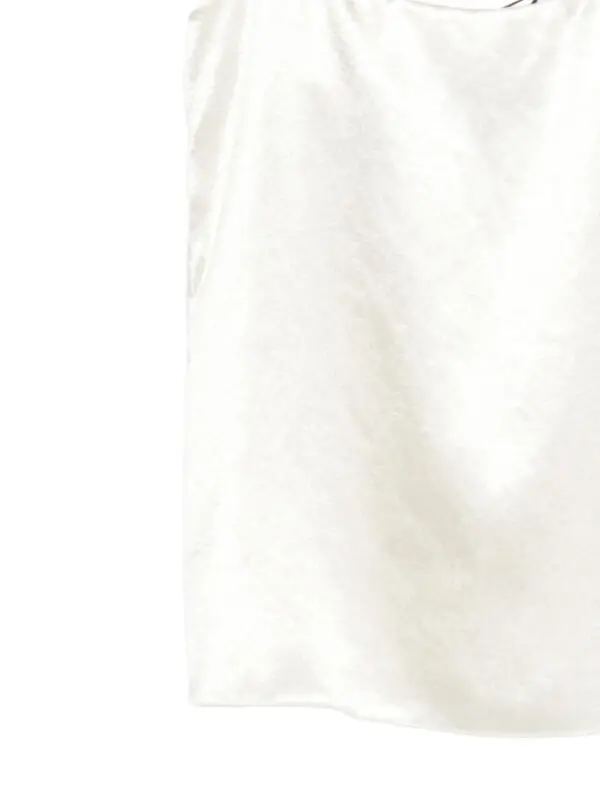 ALYSI Satin Top - White