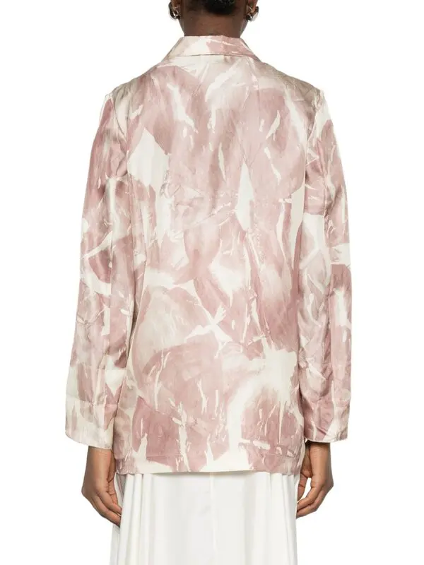 ALYSI Printed Single-breasted Jacket - Pink