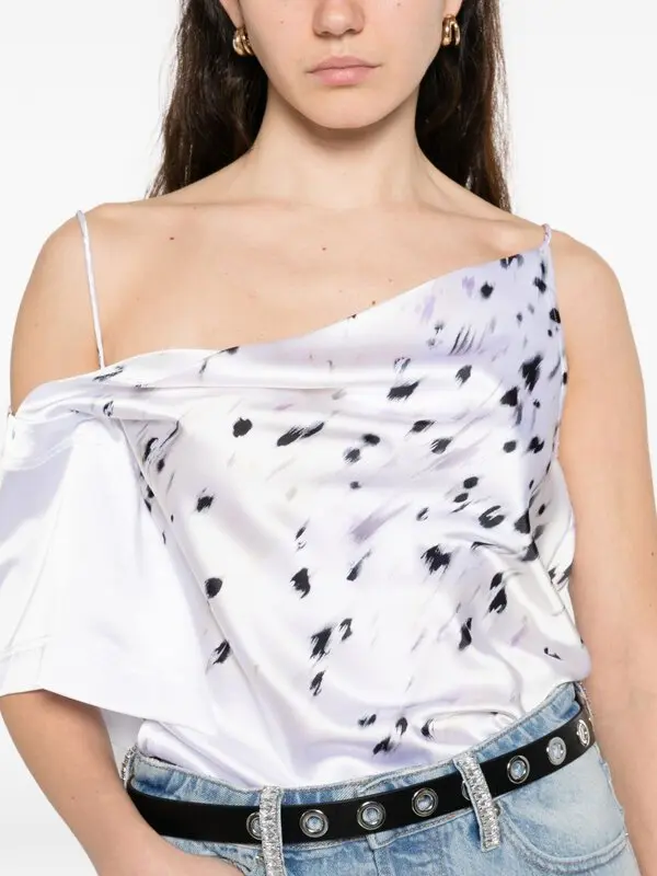 IRO PARIS Venuzia Printed Top - Grey