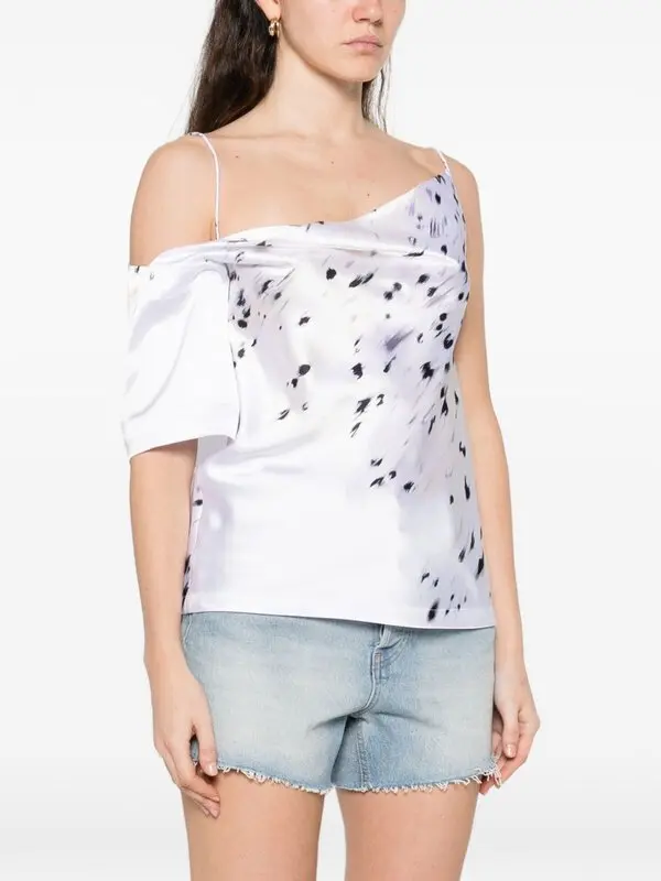 IRO PARIS Venuzia Printed Top - Grey