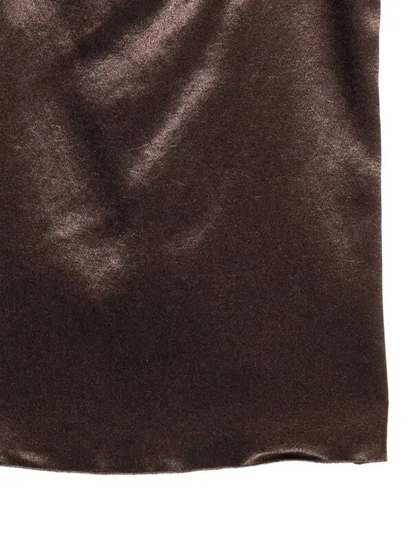 ALYSI Satin Top - Brown